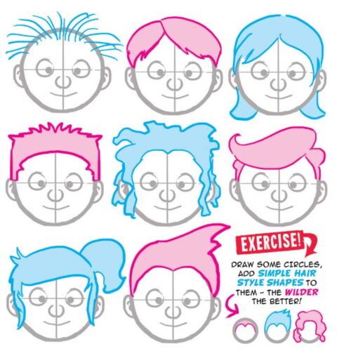 Etherington Bros' Comics Crash Course #2: Hair And Head Shapes - Wacom